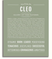 Cleo | Name Art Print – Name Stories