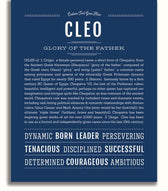 Cleo | Name Art Print – Name Stories