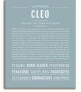 Cleo | Name Art Print – Name Stories