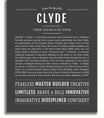 Clyde | Name Art Print – Name Stories