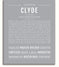 Clyde Personalized Name Meaning Art Prints – Name Stories