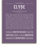 Clyde | Name Art Print – Name Stories