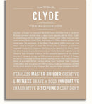 Clyde | Name Art Print – Name Stories
