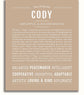 Cody | Name Art Print – Name Stories