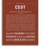 Cody | Name Art Print – Name Stories
