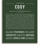 Cody | Name Art Print - Personalized Custom Gifts – Name Stories