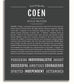 Coen | Name Art Print – Name Stories