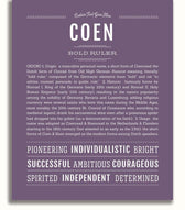 Coen | Name Art Print – Name Stories