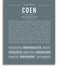 Coen | Name Art Print – Name Stories