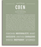 Coen | Name Art Print – Name Stories