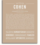 Cohen | Name Art Print – Name Stories