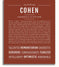 Cohen | Name Art Print – Name Stories