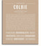 Colbie | Name Art Print – Name Stories