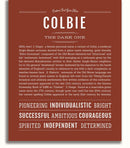Colbie | Name Art Print – Name Stories