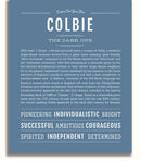 Colbie | Name Art Print – Name Stories