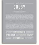 Colby | Name Art Print – Name Stories