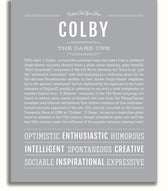 Colby | Name Art Print – Name Stories