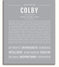Colby | Name Art Print – Name Stories