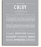 Colby | Name Art Print – Name Stories