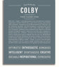 Colby | Name Art Print – Name Stories