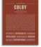 Colby Personalized Name Meaning Art Prints – Name Stories