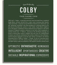 Colby | Name Art Print – Name Stories