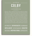 Colby | Name Art Print – Name Stories