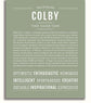 Colby | Name Art Print – Name Stories