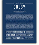 Colby | Name Art Print – Name Stories