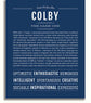 Colby | Name Art Print – Name Stories