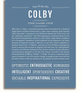 Colby | Name Art Print – Name Stories