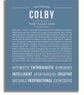 Colby | Name Art Print – Name Stories