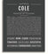 Cole | Name Art Print – Name Stories