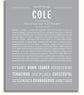 Cole | Name Art Print – Name Stories