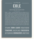 Cole | Name Art Print – Name Stories