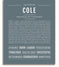 Cole | Name Art Print – Name Stories
