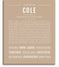 Cole | Name Art Print – Name Stories