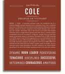 Cole | Name Art Print – Name Stories