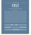 Cole | Name Art Print – Name Stories