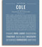 Cole Personalized Name Meaning Art Prints – Name Stories