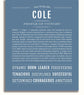 Cole | Name Art Print – Name Stories