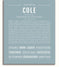 Cole Personalized Name Meaning Art Prints – Name Stories