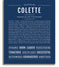 Colette Personalized Name Meaning Art Prints – Name Stories