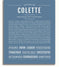 Colette | Name Art Print – Name Stories