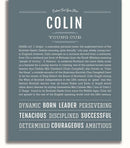 Colin | Name Art Print – Name Stories