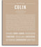 Colin | Name Art Print – Name Stories