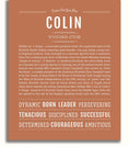 Colin | Name Art Print – Name Stories
