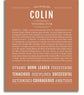 Colin | Name Art Print – Name Stories