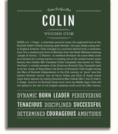 Colin | Name Art Print – Name Stories