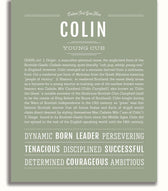 Colin | Name Art Print – Name Stories